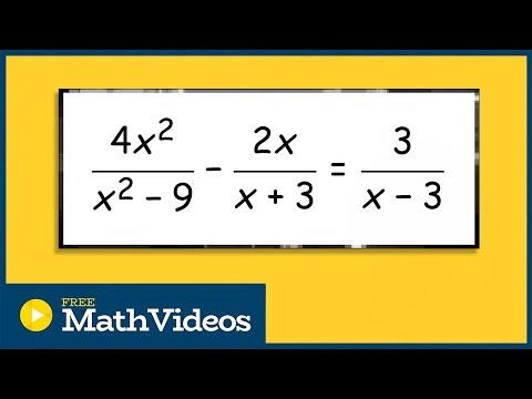 How to Solve a Rational Equation with an extraneous solution