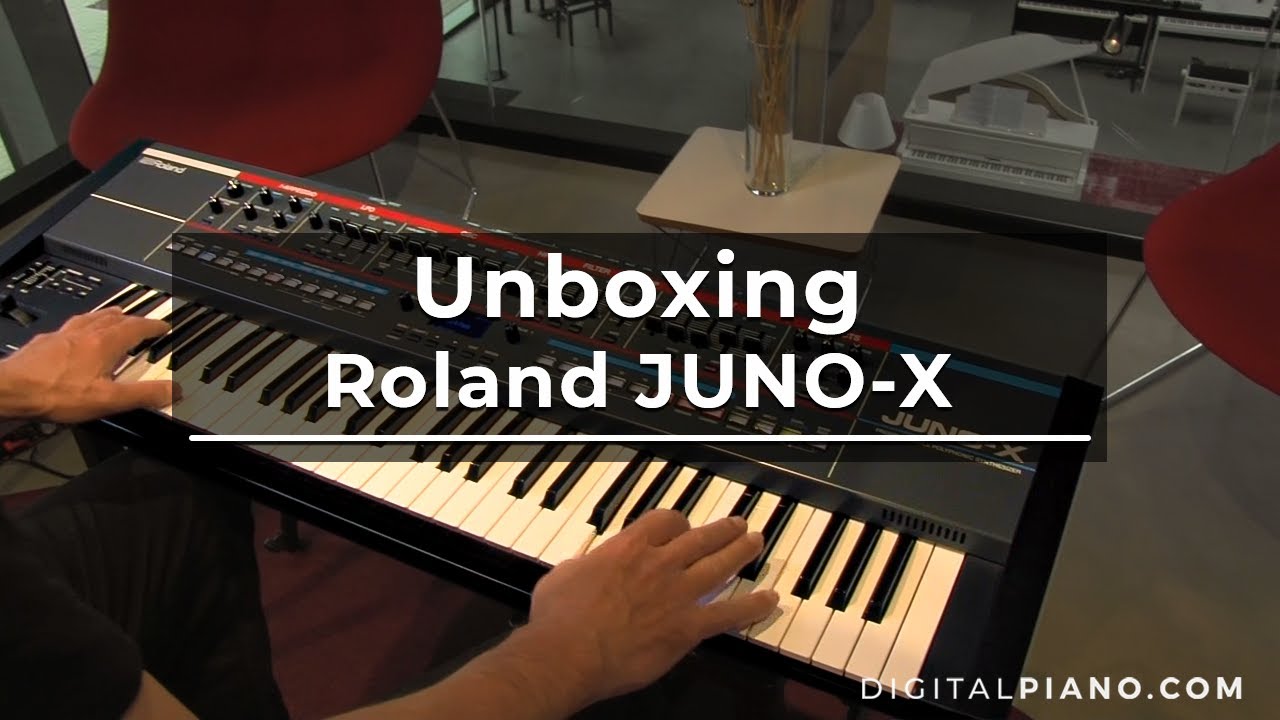 Roland JUNO-X unboxing | Digitalpiano.com - YouTube