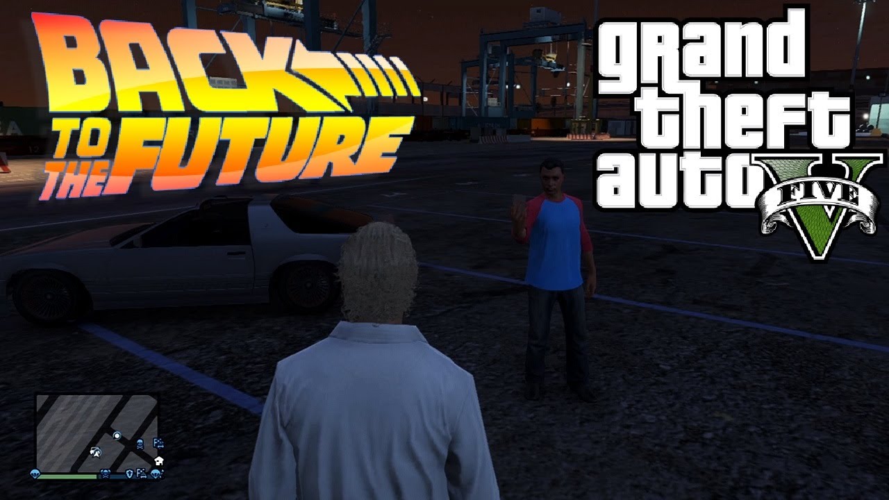 Back to the Future Scene Reenacted in Grand Theft Auto V - YouTube