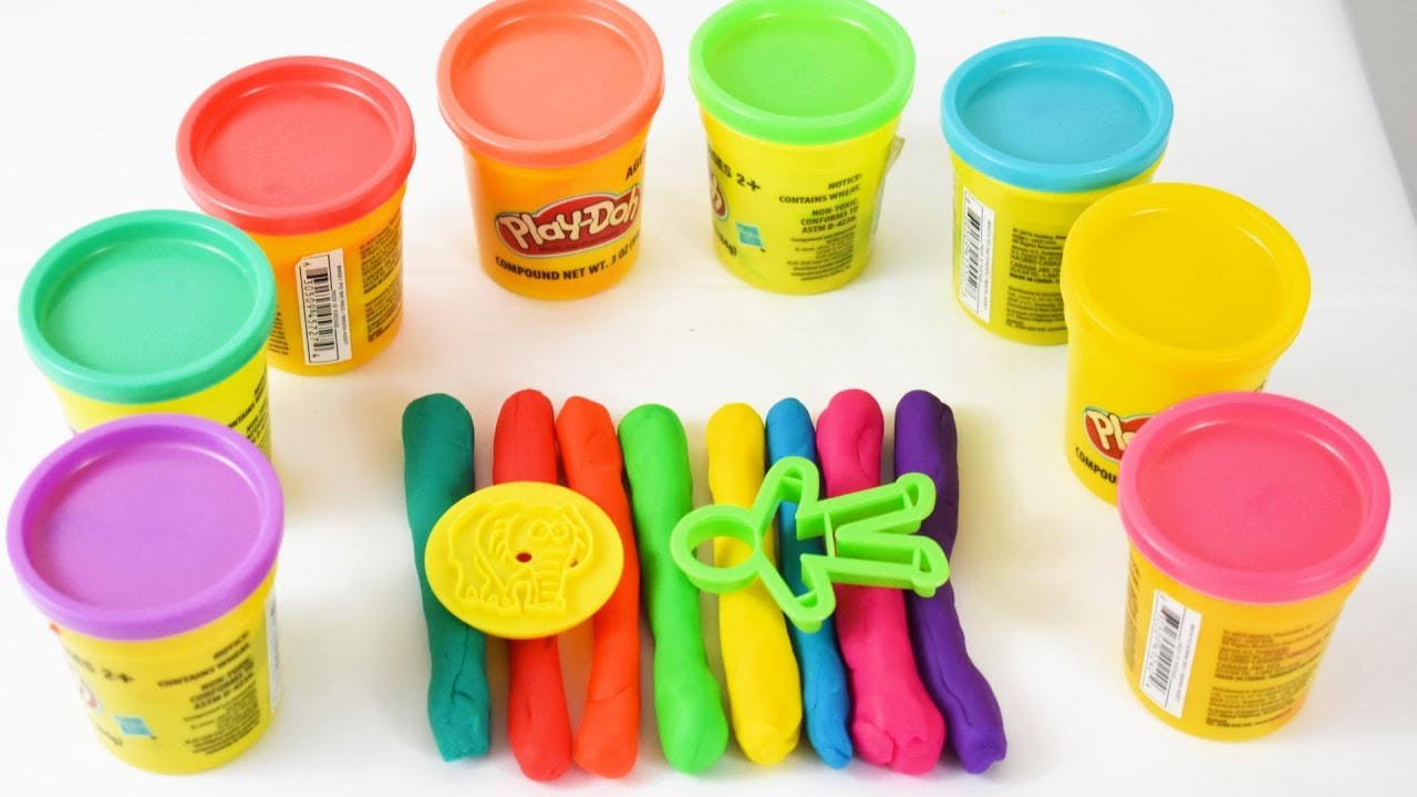 play doh makes colors of elephant/learn colors/play doh fun - YouTube