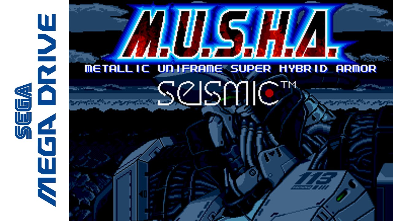 [Mega Drive] MUSHA: Metallic Uniframe Super Hybrid Armor (1990 ...