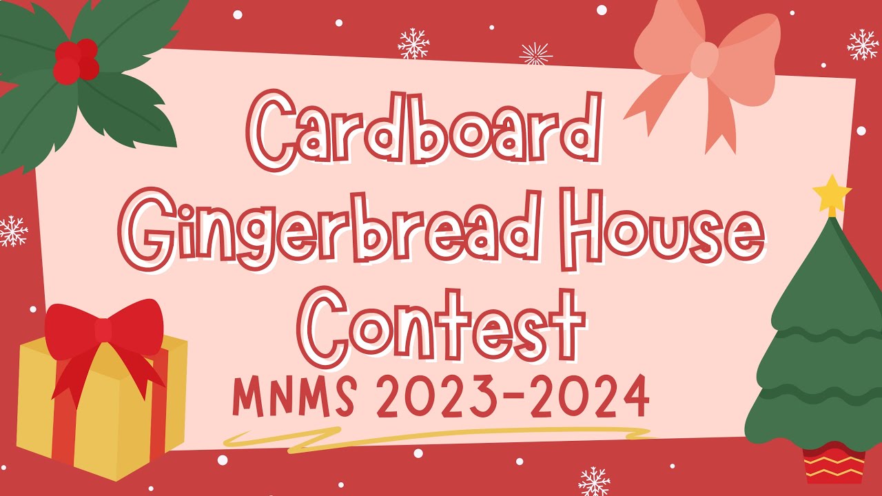 MNMS Cardboard Gingerbread House Entries and Winners 23-24 - YouTube