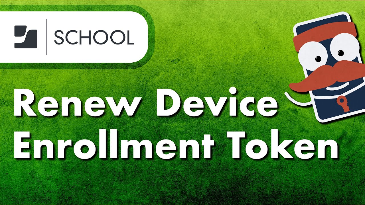 How to a Renew Device Enrollment Token in Jamf School - YouTube