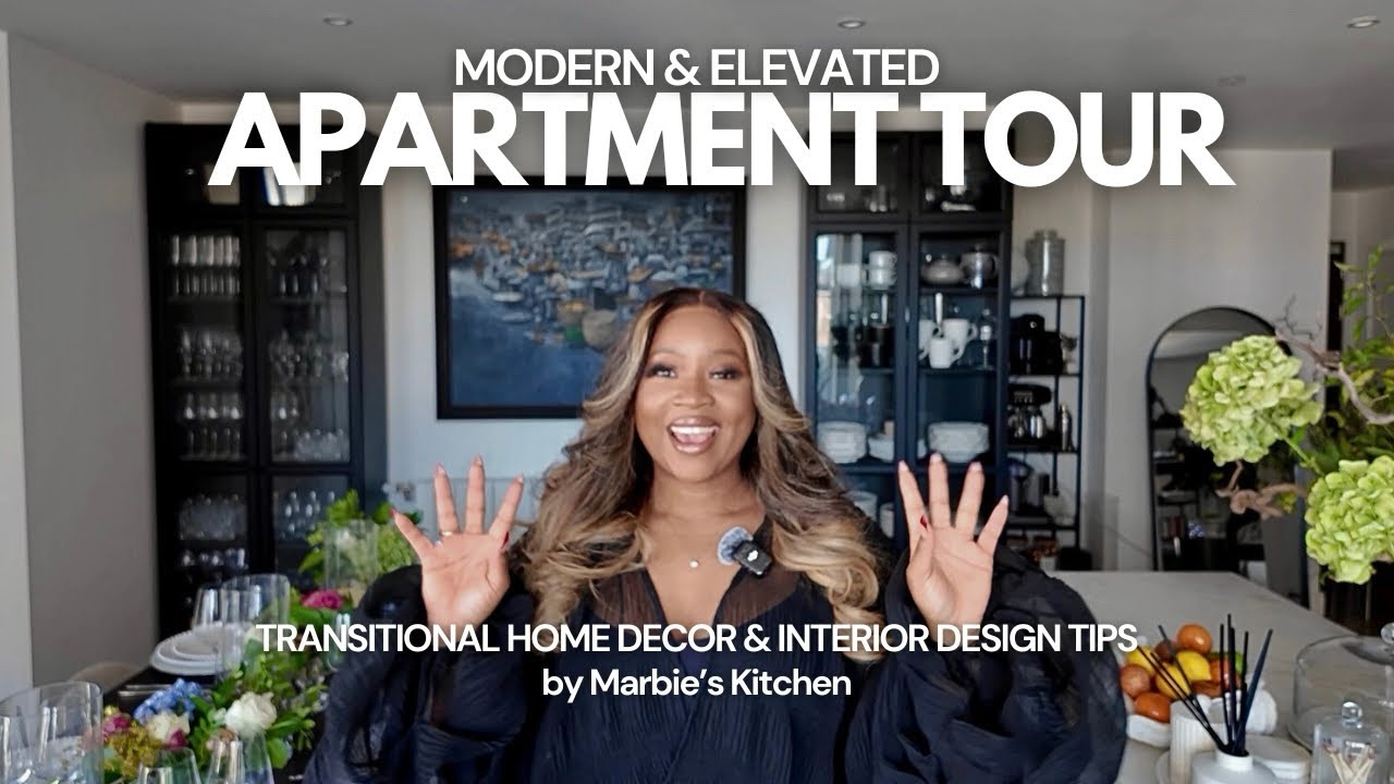 Modern Luxury Apartment Tour: Interior Design Tips & Transitional Home ...
