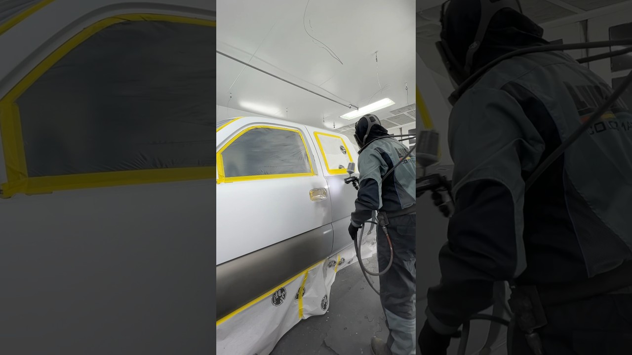 BEGINNING STEP TWO TONE PAINT JOB #car #automobile #paintlife #autobody ...