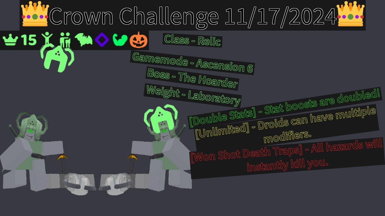 Crown Challenge 11/17/2024 - Randomly Generated Droids - YouTube