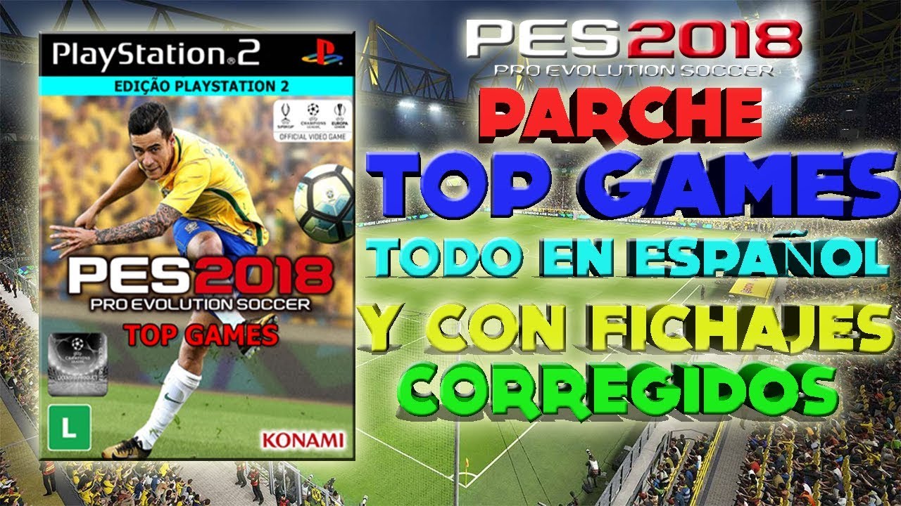 Pes 2018 ps2 Top Games completamente en español (textos y comentarios ...