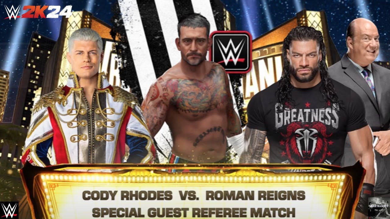 "WWE 2K24: Cody Rhodes vs Roman Reigns - Special Guest Referee Showdown" - YouTube