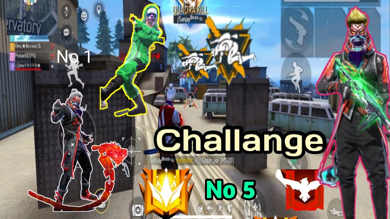 Free Fire Challange 5 || Clash Squad Rank Match || Stb999+ Gamer - YouTube