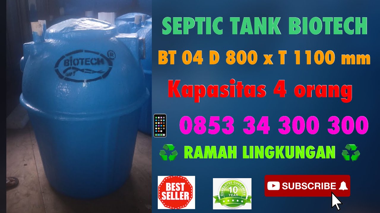 bt 04 biotech, septic tank biotech, biotech septic tank, harga biotech ...
