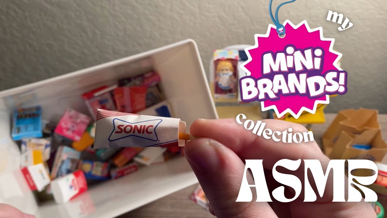 ASMR Looking Through my Mini Brands Collection! 🍰 (whispered) - YouTube