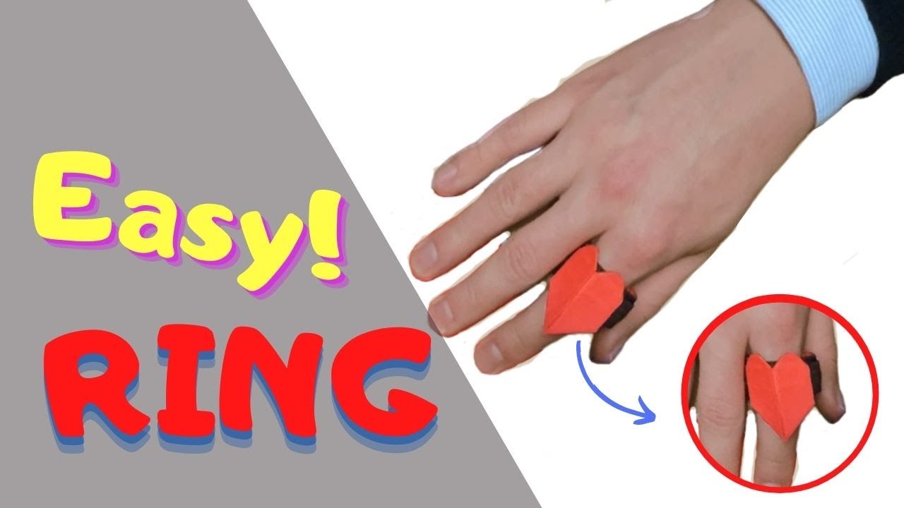 DIY Paper Ring Tutorial: How to Make a Stylish Origami Jewelry Piece ...