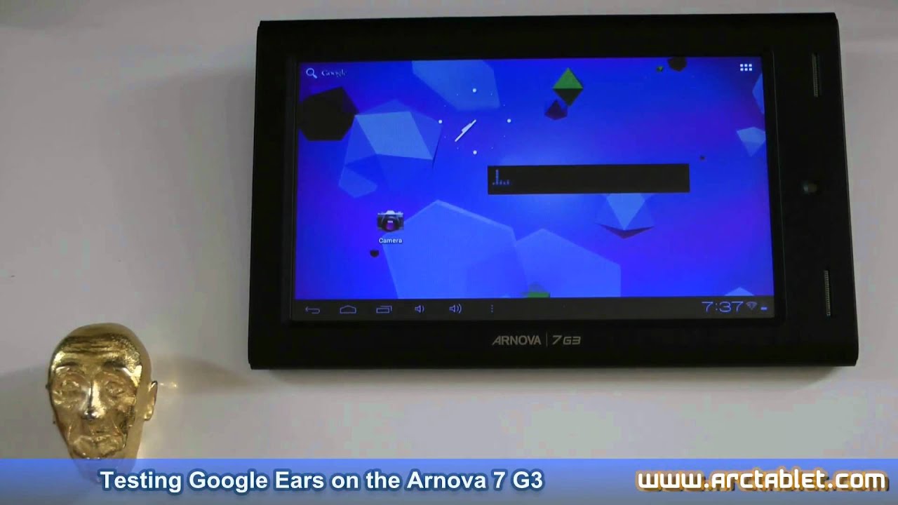 Google Ears (music search widget) tested on Arnova7G3 - YouTube