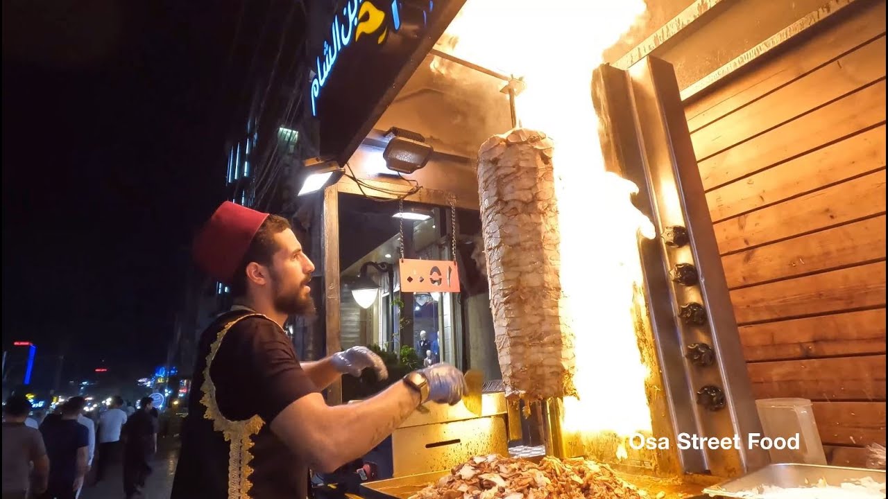 The most delicious Shawarma of Iraq! | Street Food (Slemani) - YouTube
