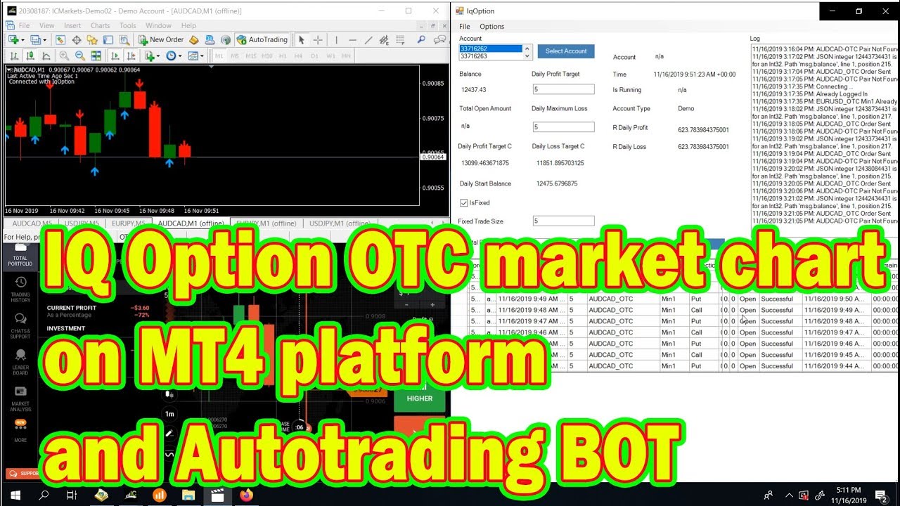 all in one bot - IQ Option OTC market chart and autotrading bot like ...