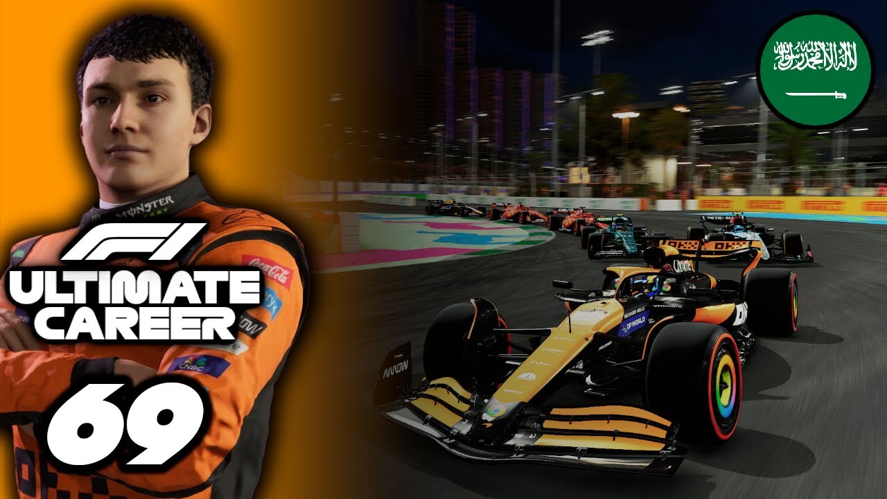 F1 Ultimate Career: 4-CAR BATTLE FOR THE PODIUM IN JEDDAH! - Part 69 ...