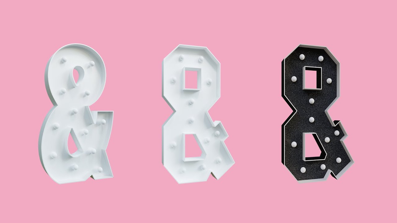 Marquee Sign & DIY Tutorial - YouTube