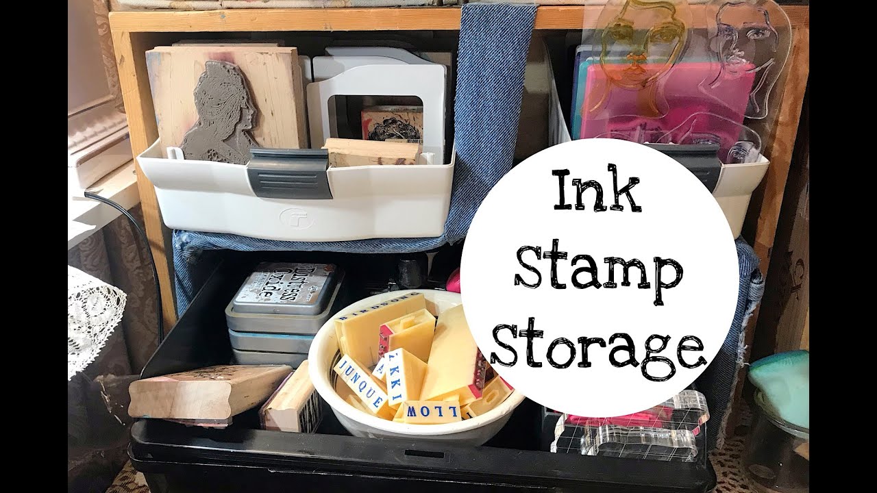 Studio Tours: Ink Stamp Storage Using Creative Reuse - YouTube