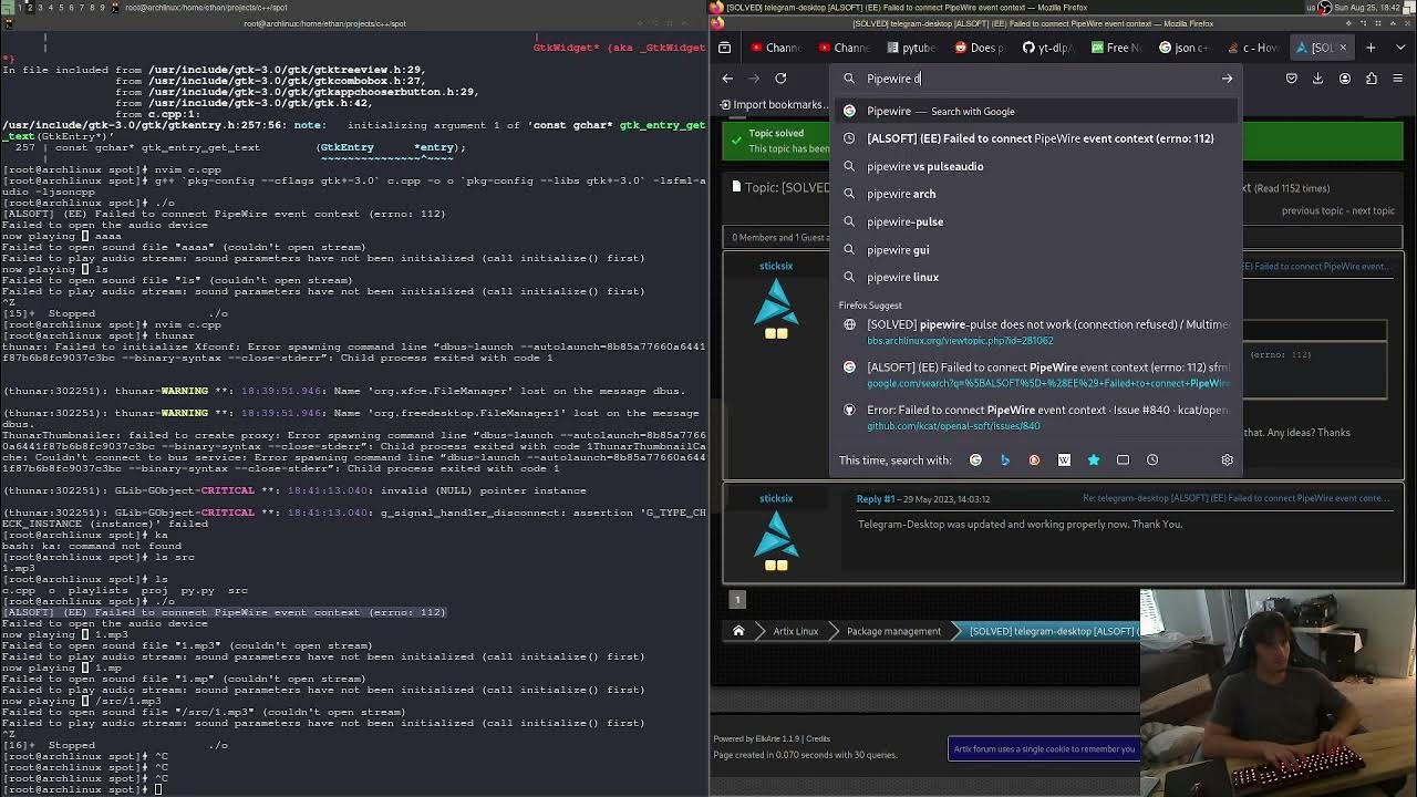 making a free Spotify w/ c++ and python | day 4 | programming everyday day #53 - YouTube
