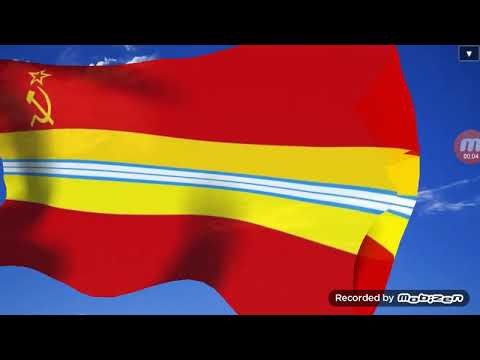 Korean SSR Flag in wind - YouTube