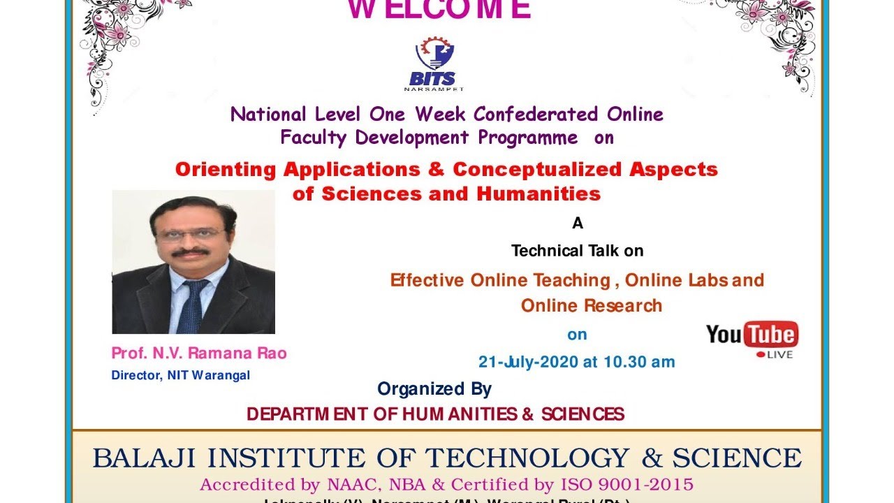 Effective Online Teaching, Online Labs and Online Research by Dr. N. V ...
