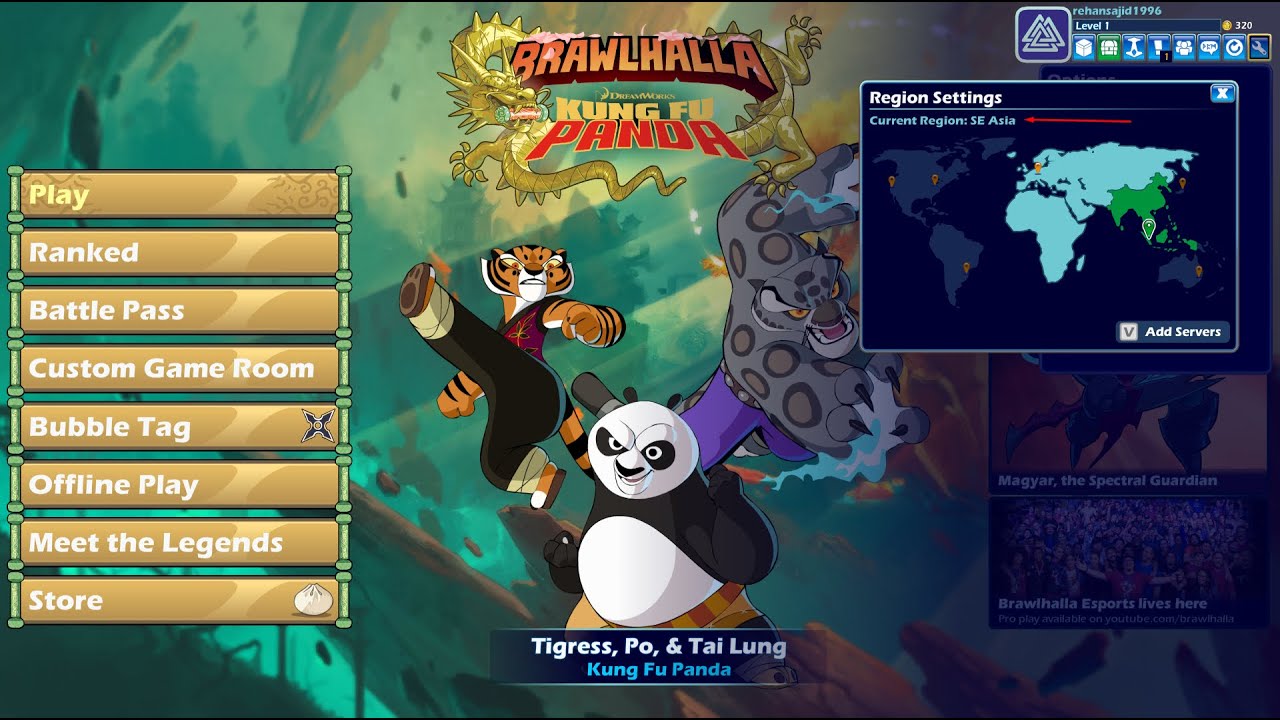 How to Change Region or Server in Brawlhalla - YouTube