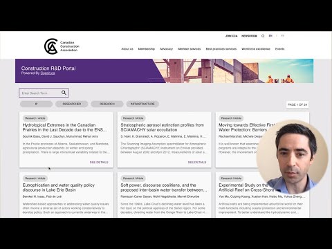 CCA launches Construction R&D Portal Page | l'ACC  lance le Portail R&D en construction