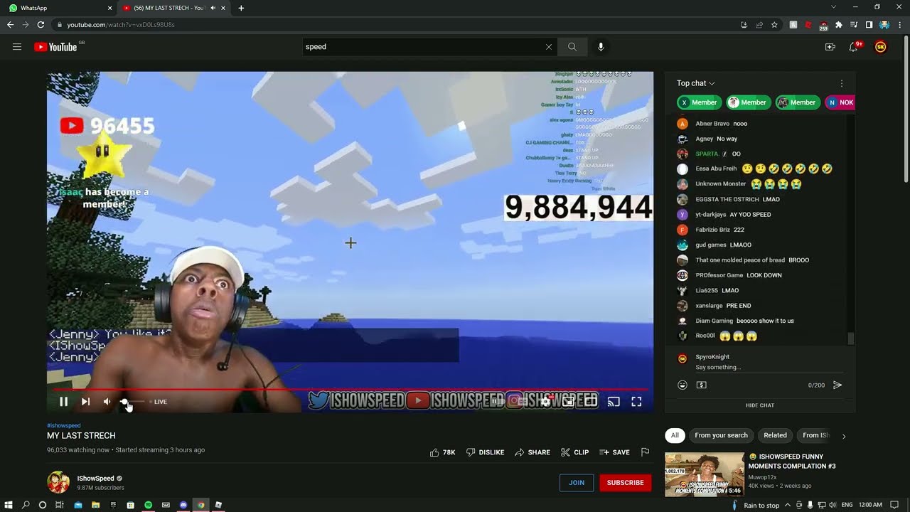 SPEED GETS BANNED AFTER WATCHING MINECRAFT S*X!!! - YouTube