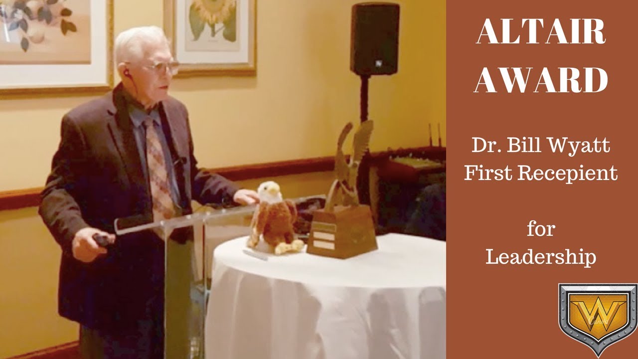 Altair Award- Br. Bill Wyatt receives the first Altair Award for his ...
