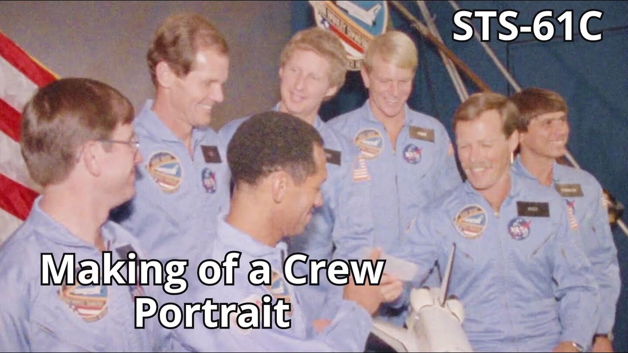 Smile! Making of a Space Shuttle Crew Portrait | STS-61C - YouTube