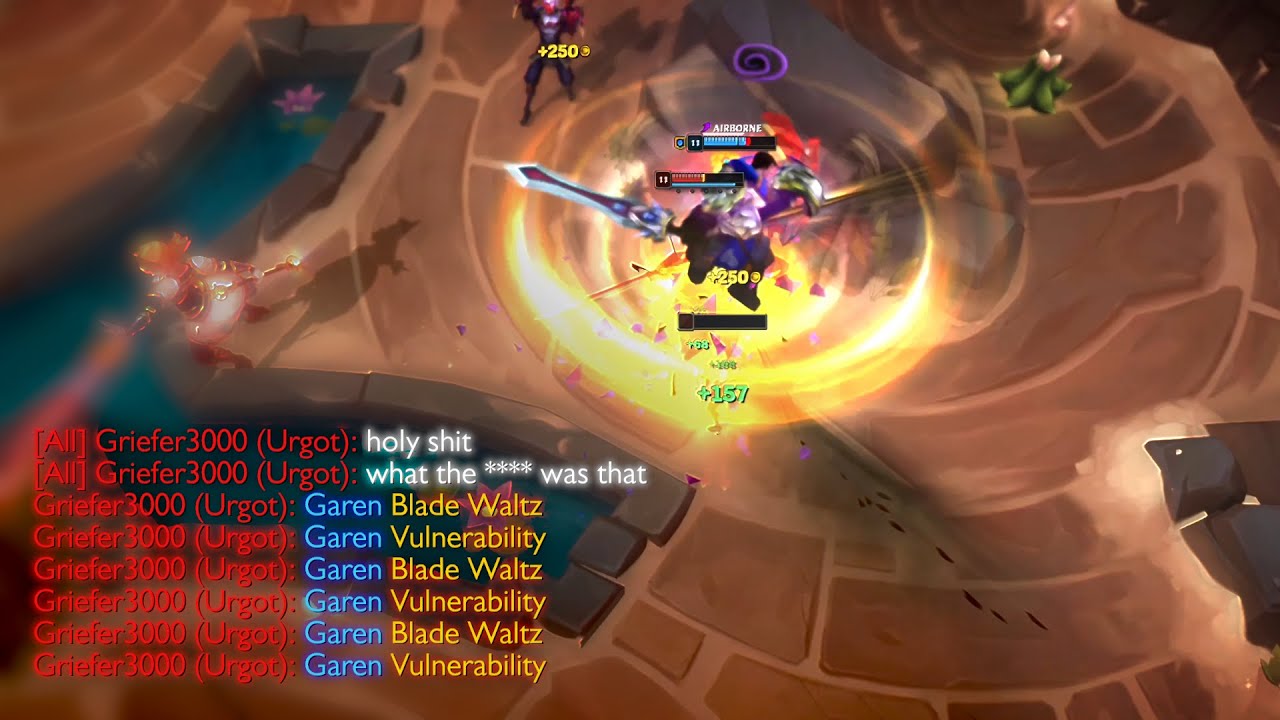 Arena Full Crit Garen Beating the 1vs15 Allegations - YouTube