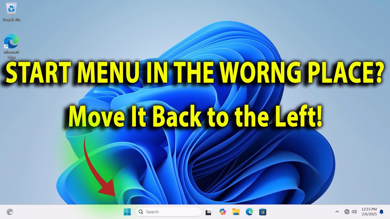 How to Move the Start Menu Back to the Left in Windows 11 | Quick ...