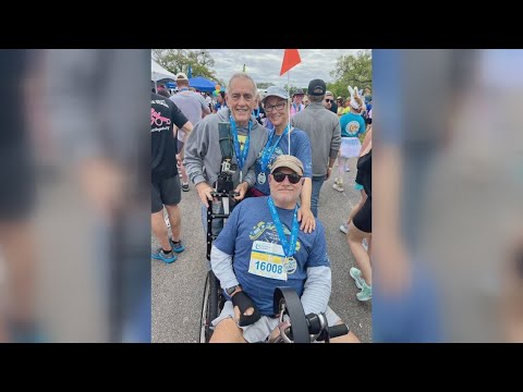 Paraplegic racer returns to New Orleans Crescent City Classic - YouTube