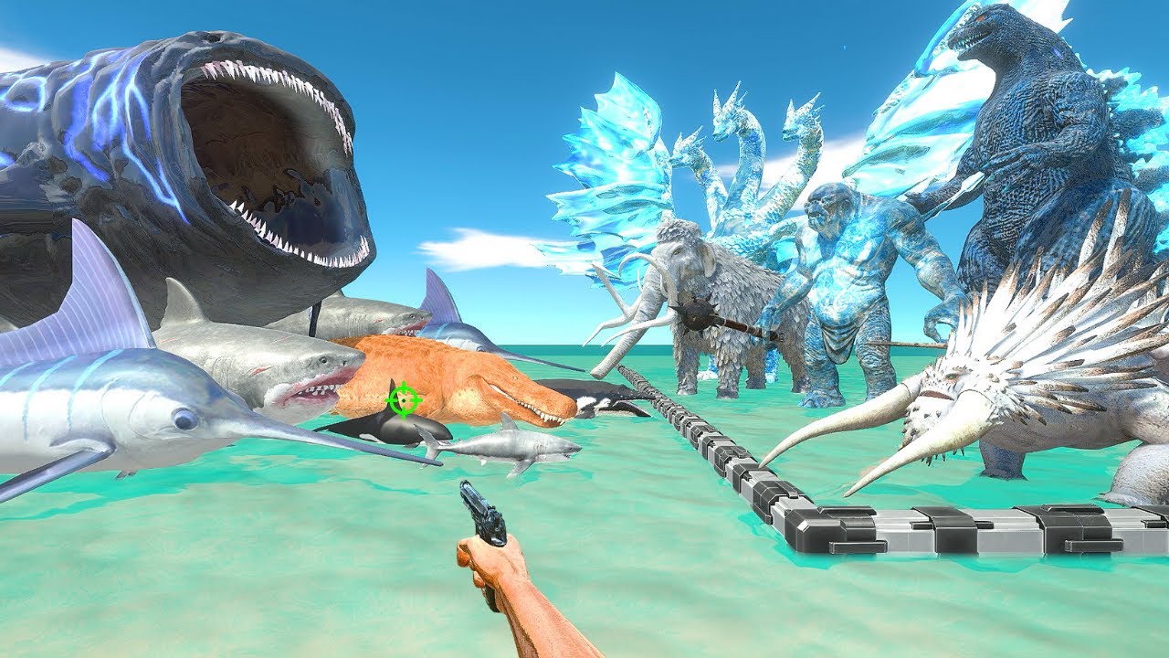 FPS Avatar in Aquapark Rescues Ice Monsters and Fights Sea Monsters ...