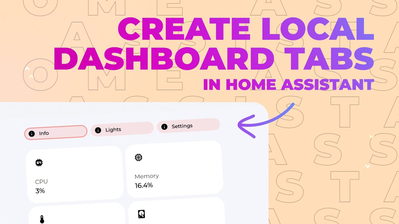 Create Local Dashboard Tabs in Home Assistant - YouTube