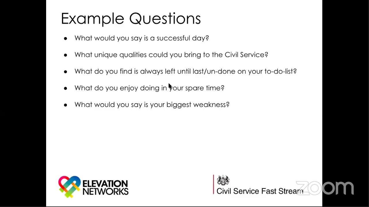 Civil Service Fast Stream Video Interview Practise Webinar 9th November ...