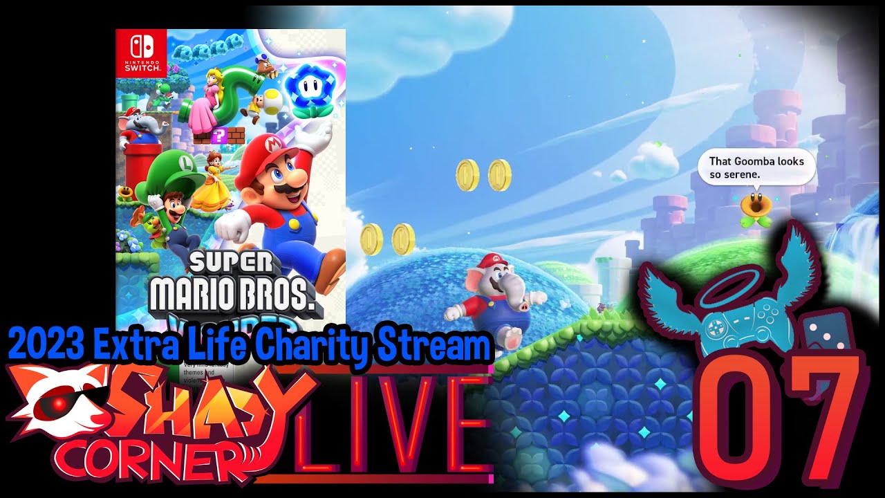 Extra Life 2023 Charity Stream Ep7 Super Mario Bros Wonder - Shady ...