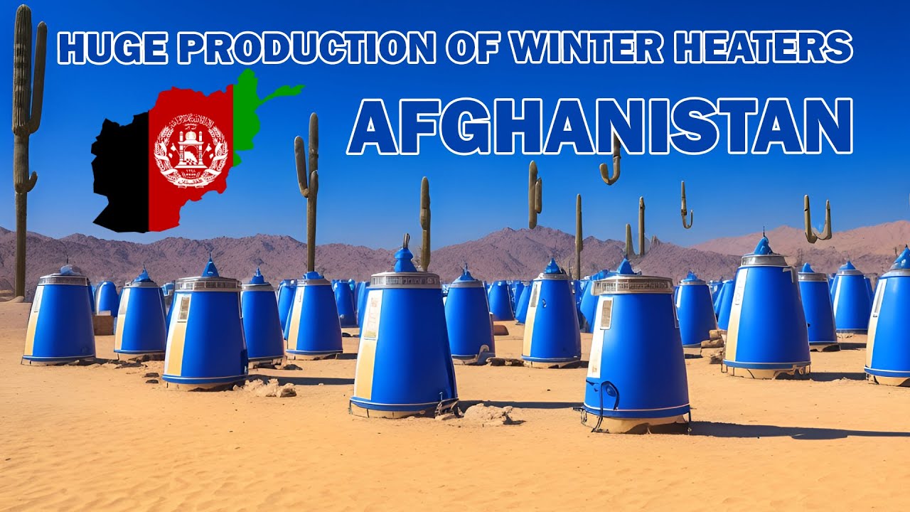 Huge production of winter heaters in Afghanistan. - YouTube
