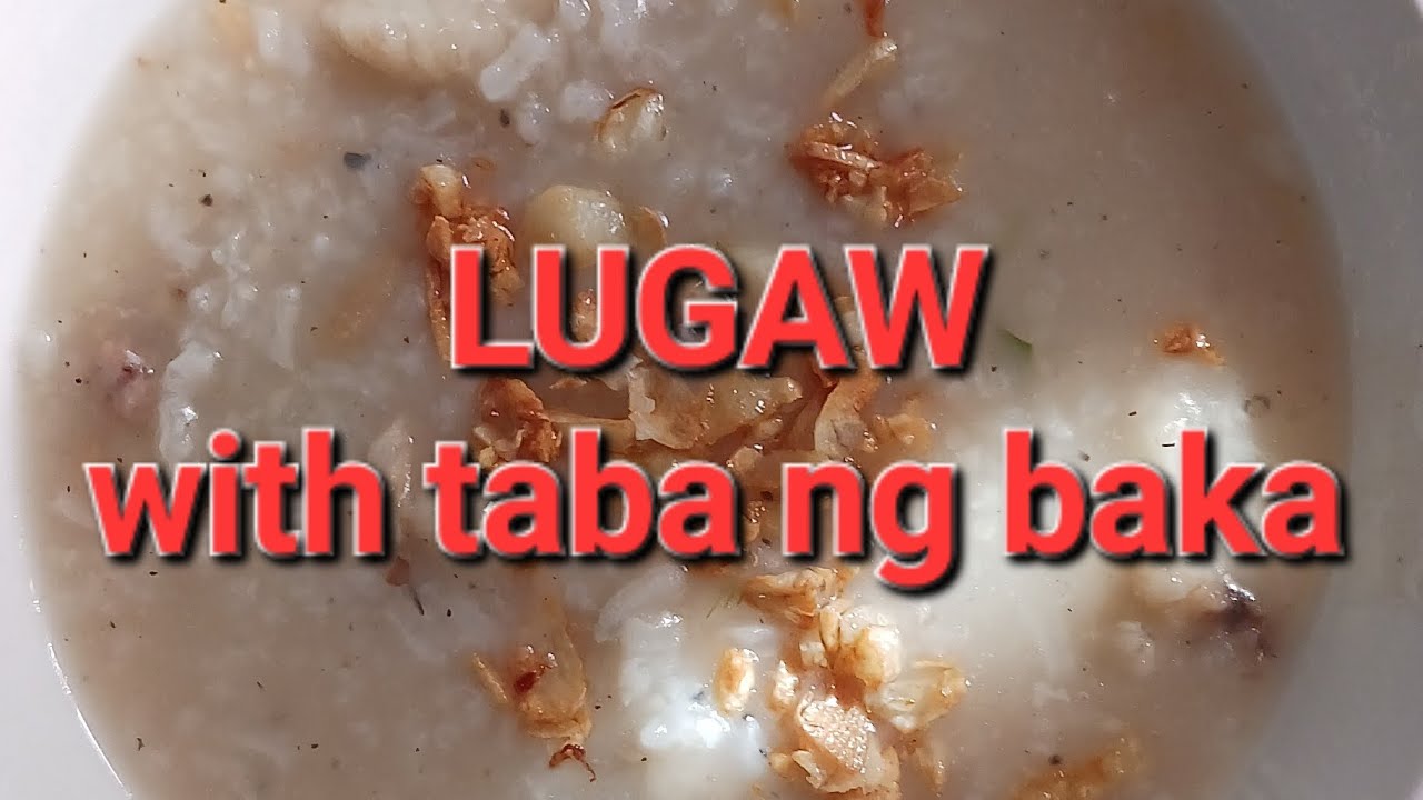 Super delicious Lugaw with taba ng baka - YouTube