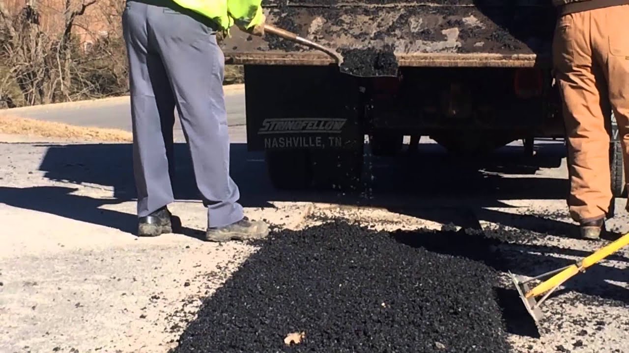Utility Cut Patch and Repair with EZ Street Cold Asphalt - White House ...
