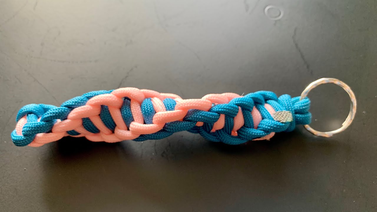Wrapture/Double DNA Paracord Keychain - YouTube