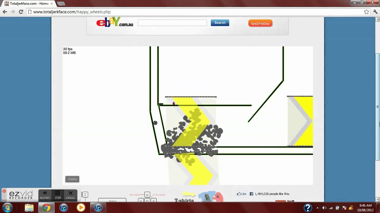 Happy Wheels heart donation - YouTube