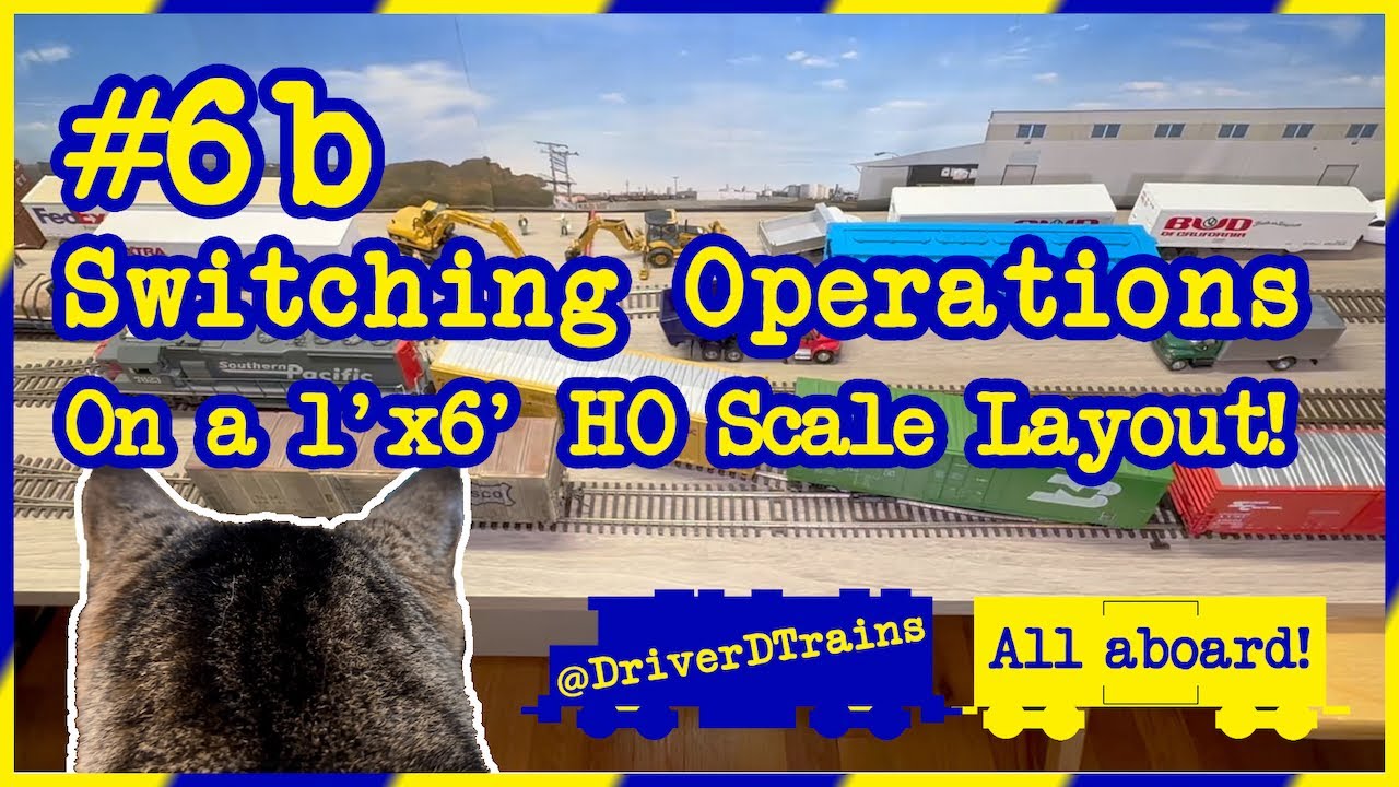 DriverD #6.b – Switching Operations on a 1’ x 6’ HO Scale Layout - YouTube