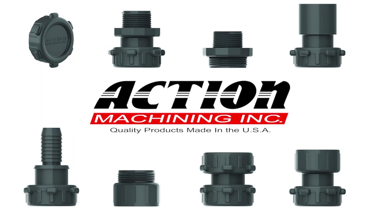 Action Machining, Inc. | Heavy Duty Irrigation Union Fittings - YouTube