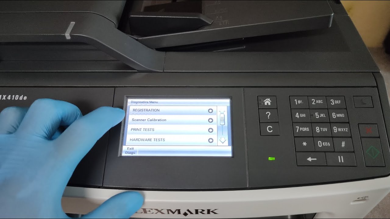 HOW TO CALIBRATE THE SCANNER OF LEXMARK MX310, MX410, MX510, SCANNER CALIBRATION - YouTube