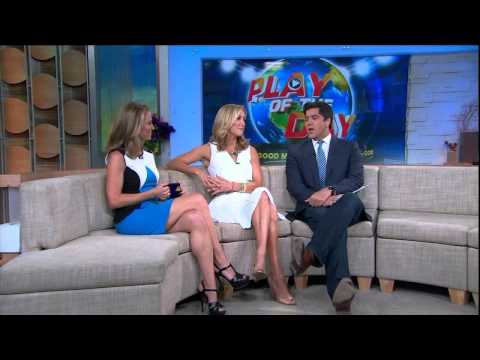Amy Robach - great legs & stiletto high heels and short dress - YouTube