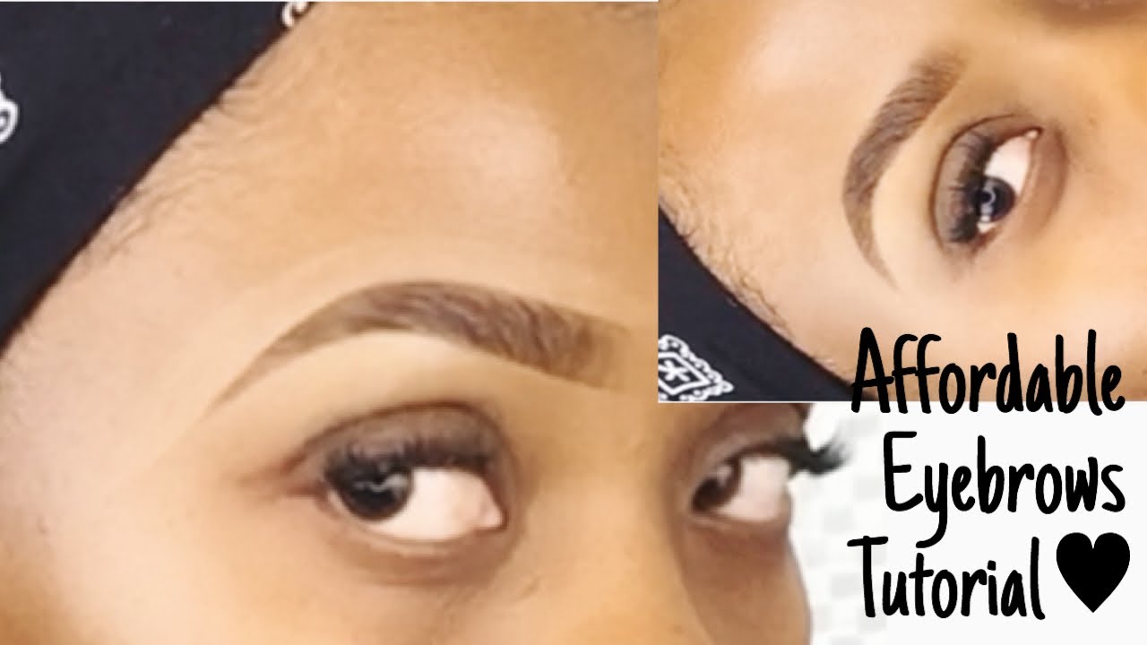 HOW TO | EASY & AFFORDABLE EYEBROWS TUTORIAL | @ama loves beauty - YouTube