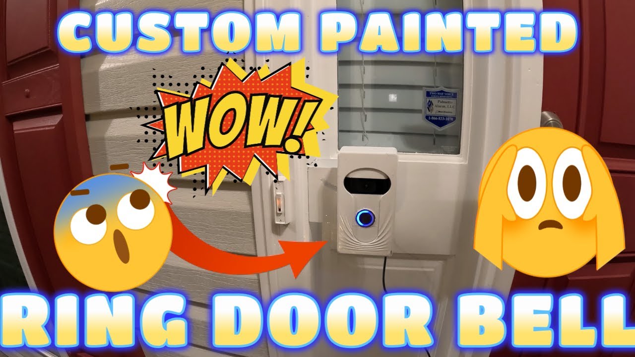 DIY RING CAMERA PAINTED - YouTube