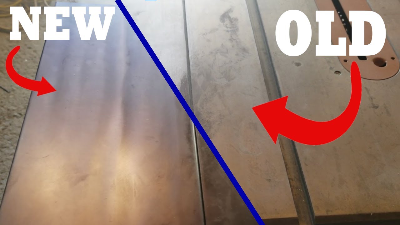 How to clean and protect your table saw from rust - YouTube