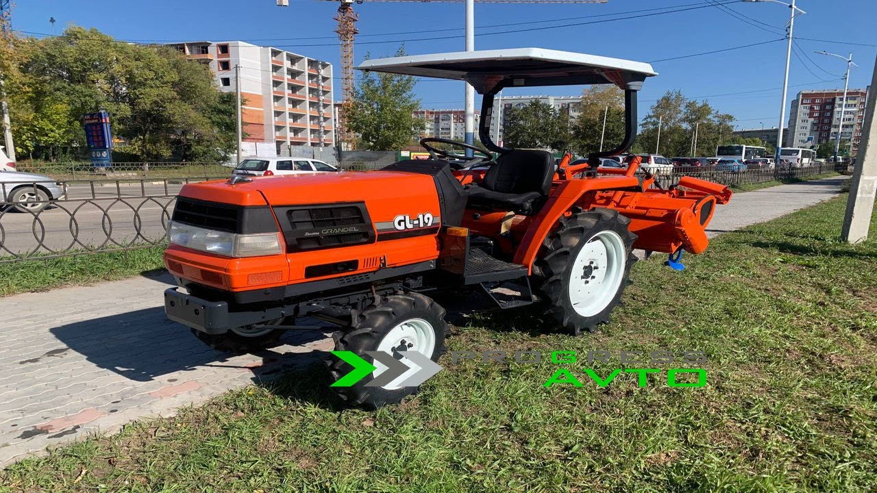 Трактор Kubota GL19 с документами 19 л.с. японский минитрактор с ПСМ ...